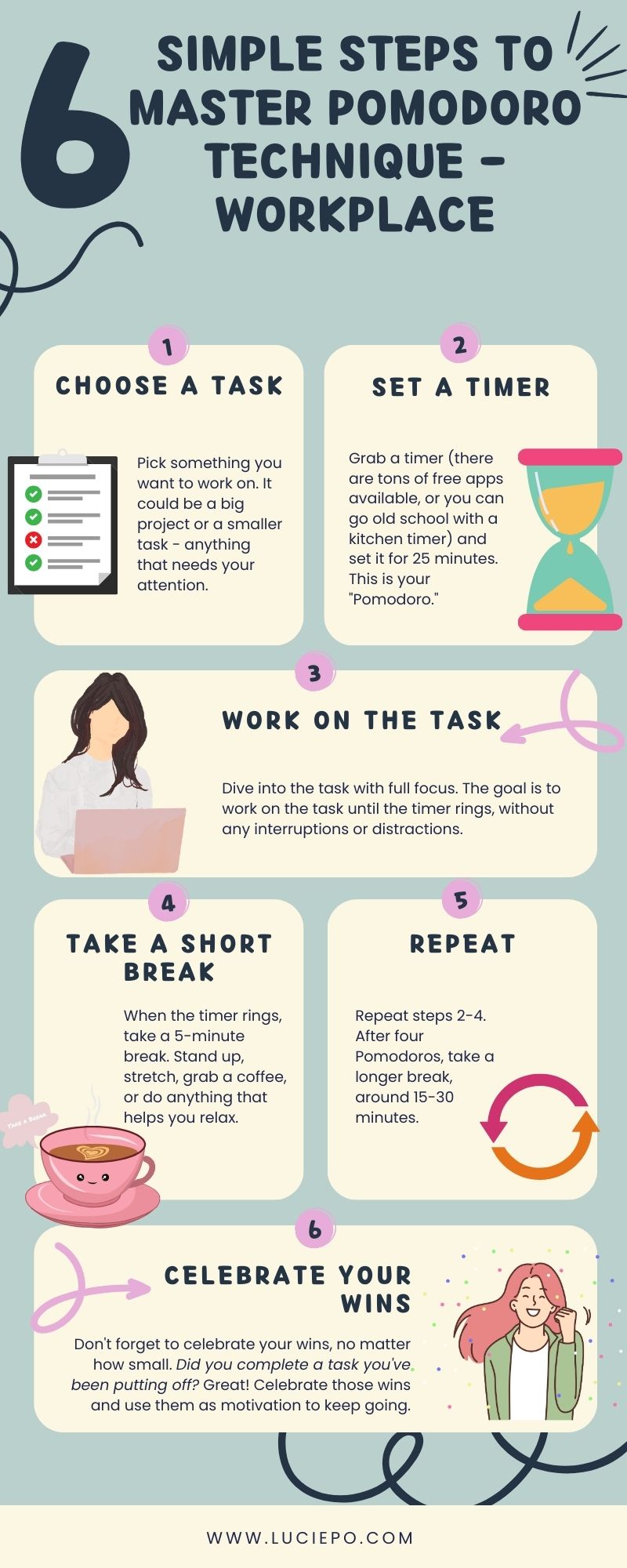 7 Simple Steps to Master Pomodoro Technique in Your Workplace for ...